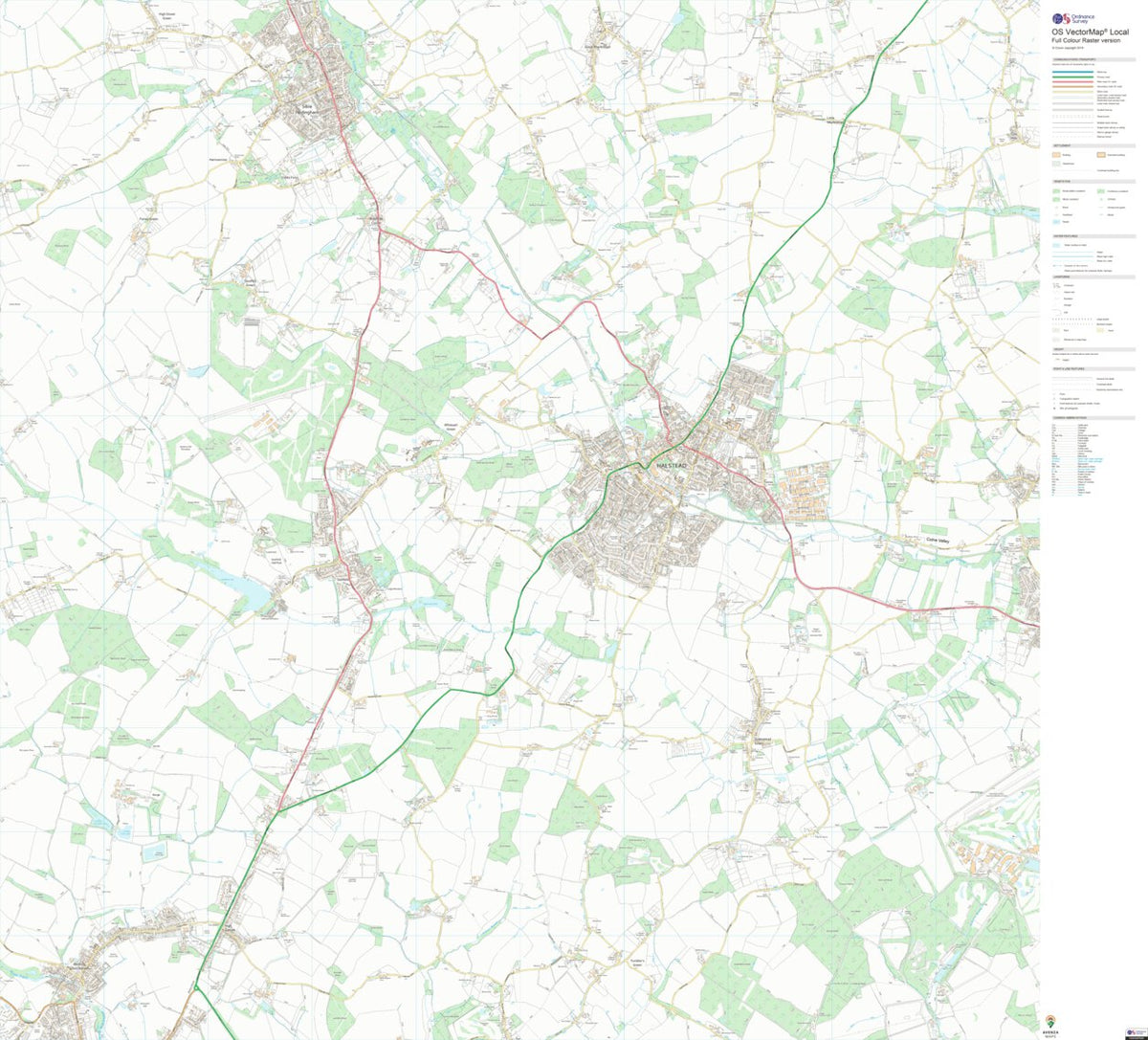 Gosfield & Greenstead Green Ward 1 (1:10,000) Map by UK Topographic ...