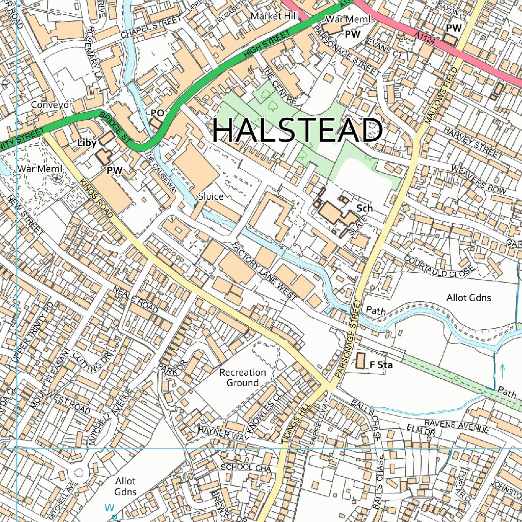 Gosfield & Greenstead Green Ward 1 (1:10,000) Map by UK Topographic ...