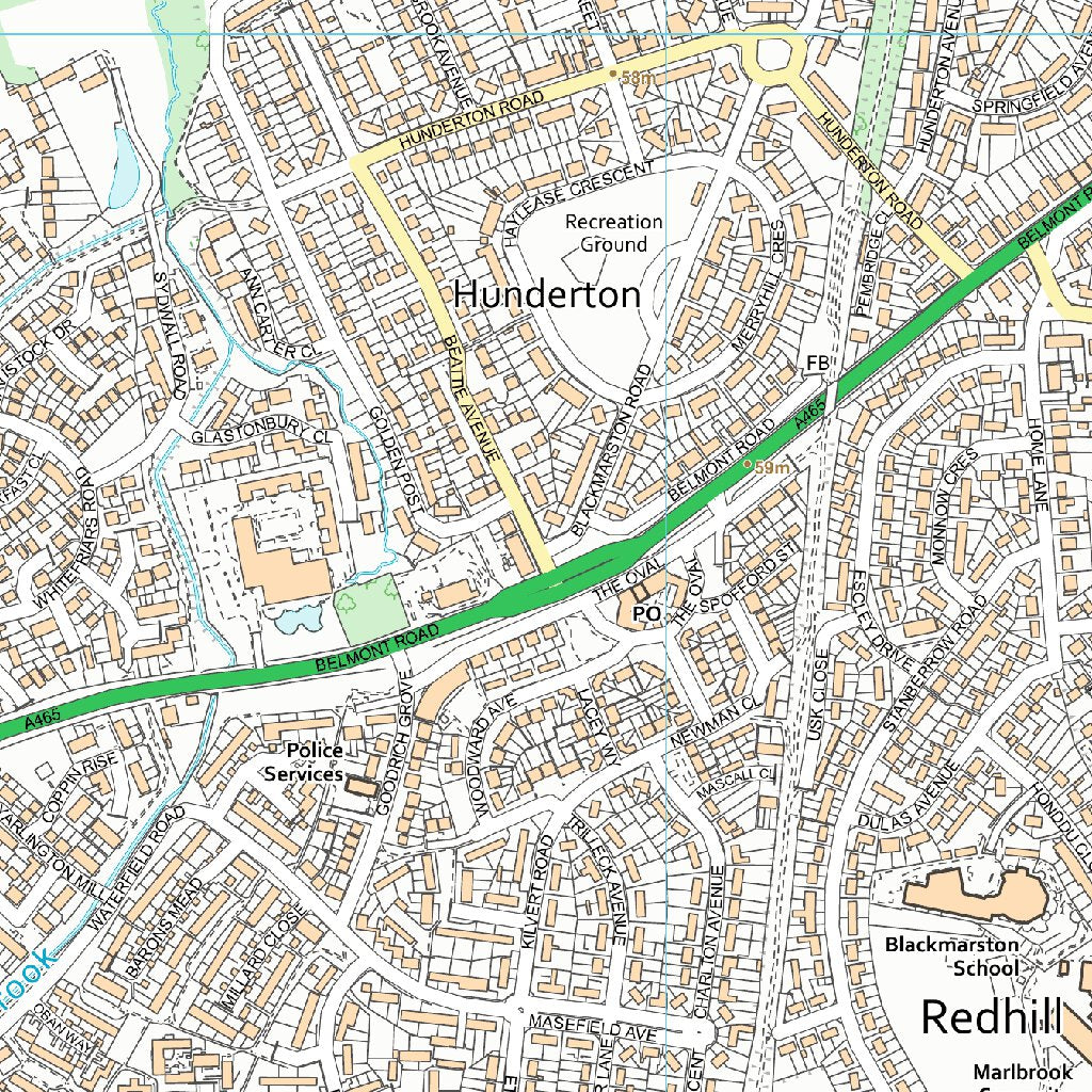 Credenhill Ward 1 (1:10,000) Map by UK Topographic Maps | Avenza Maps