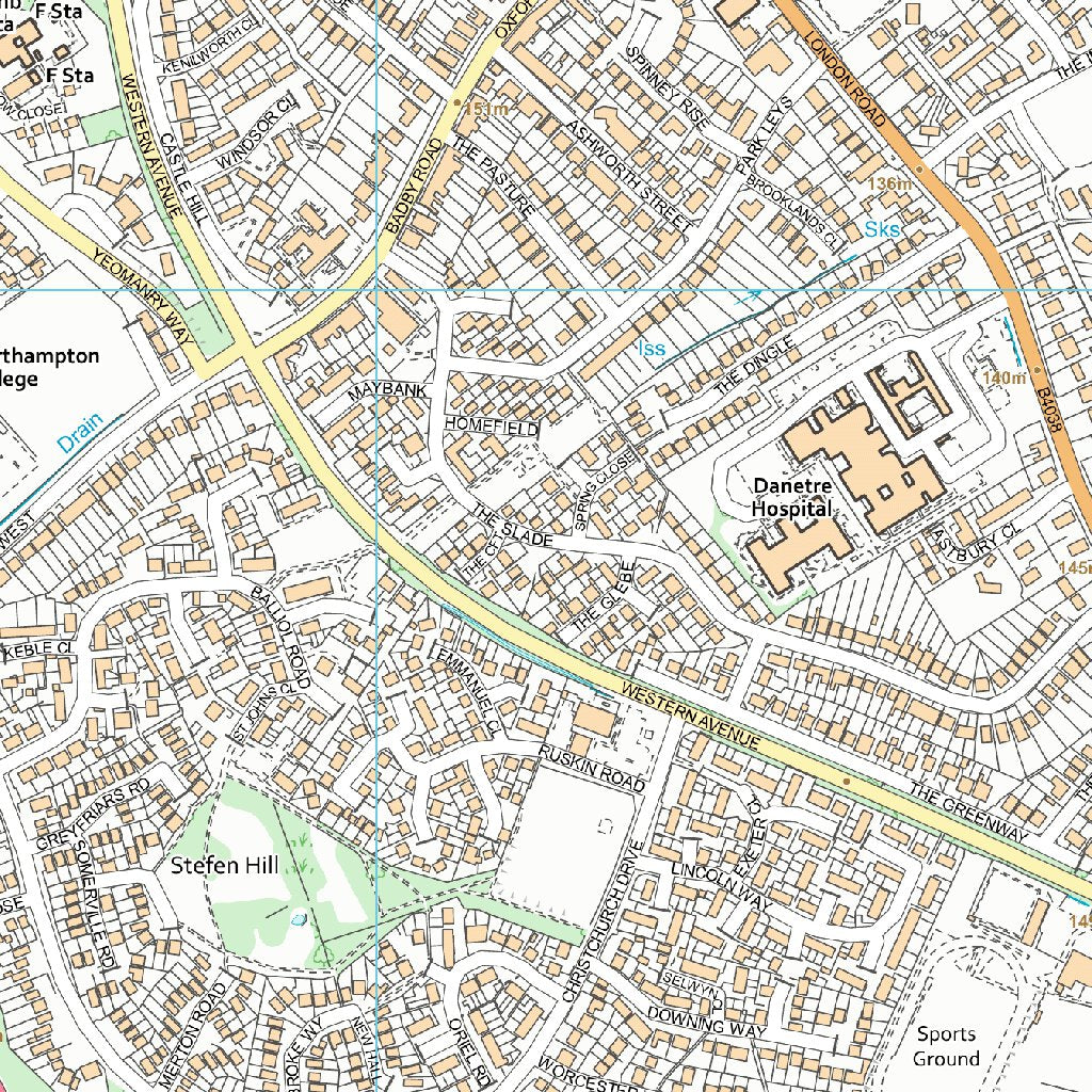 Woodford and Weedon Ward 1 (1:10,000) Map by UK Topographic Maps ...