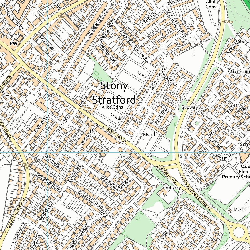 Deanshanger Ward 1 (1:10,000) Map by UK Topographic Maps | Avenza Maps