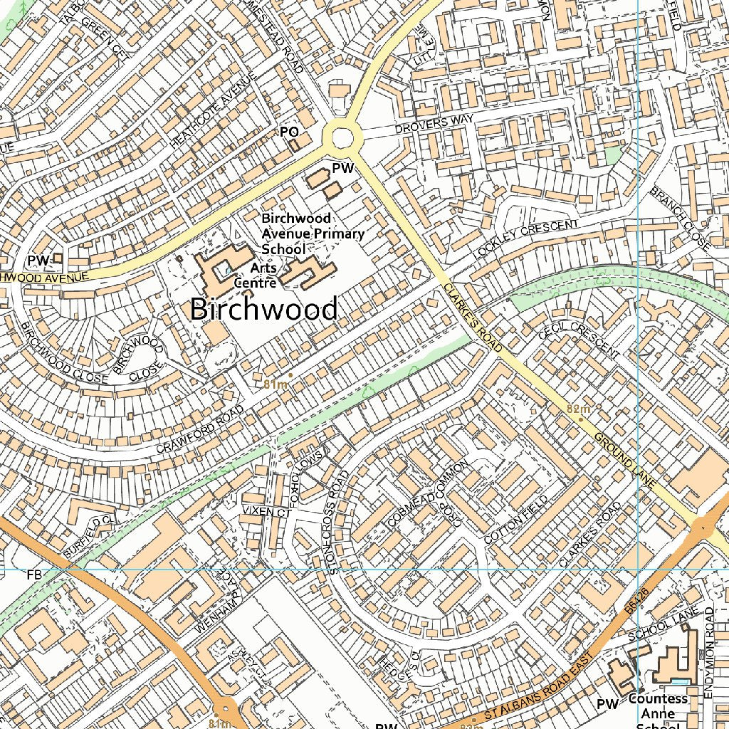 Sandridge & Wheathampstead Ward 1 (1:10,000) Map by UK Topographic Maps ...
