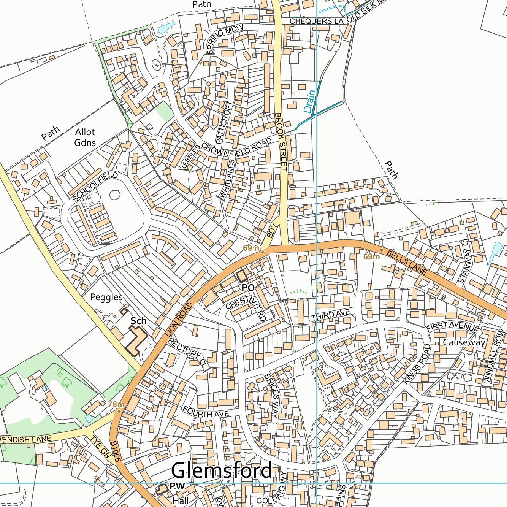 Clare, Hundon & Kedington Ward 1 (1:10,000) Map by UK Topographic Maps ...