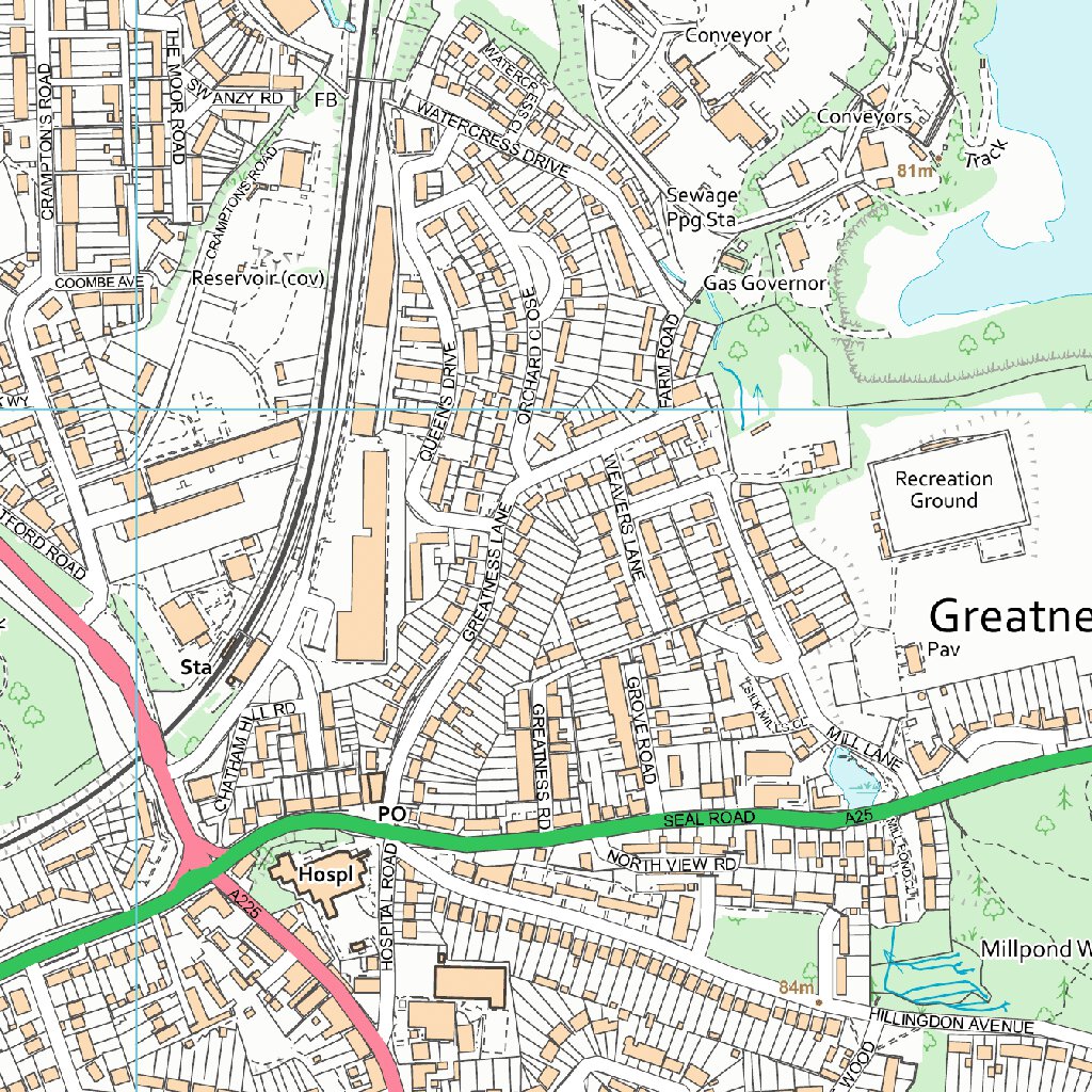 Otford and Shoreham Ward 1 (1:10,000) Map by UK Topographic Maps ...