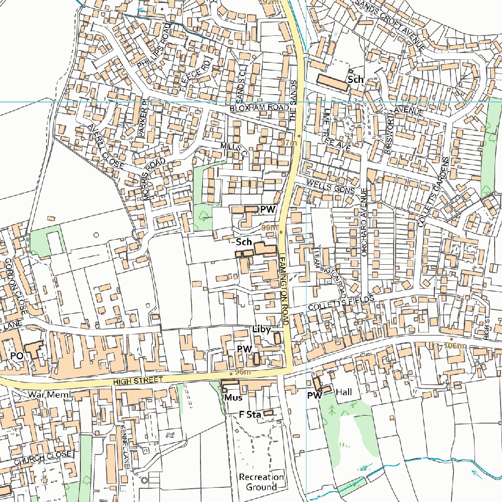 Campden & Vale Ward 1 (1:10,000) Map by UK Topographic Maps | Avenza Maps