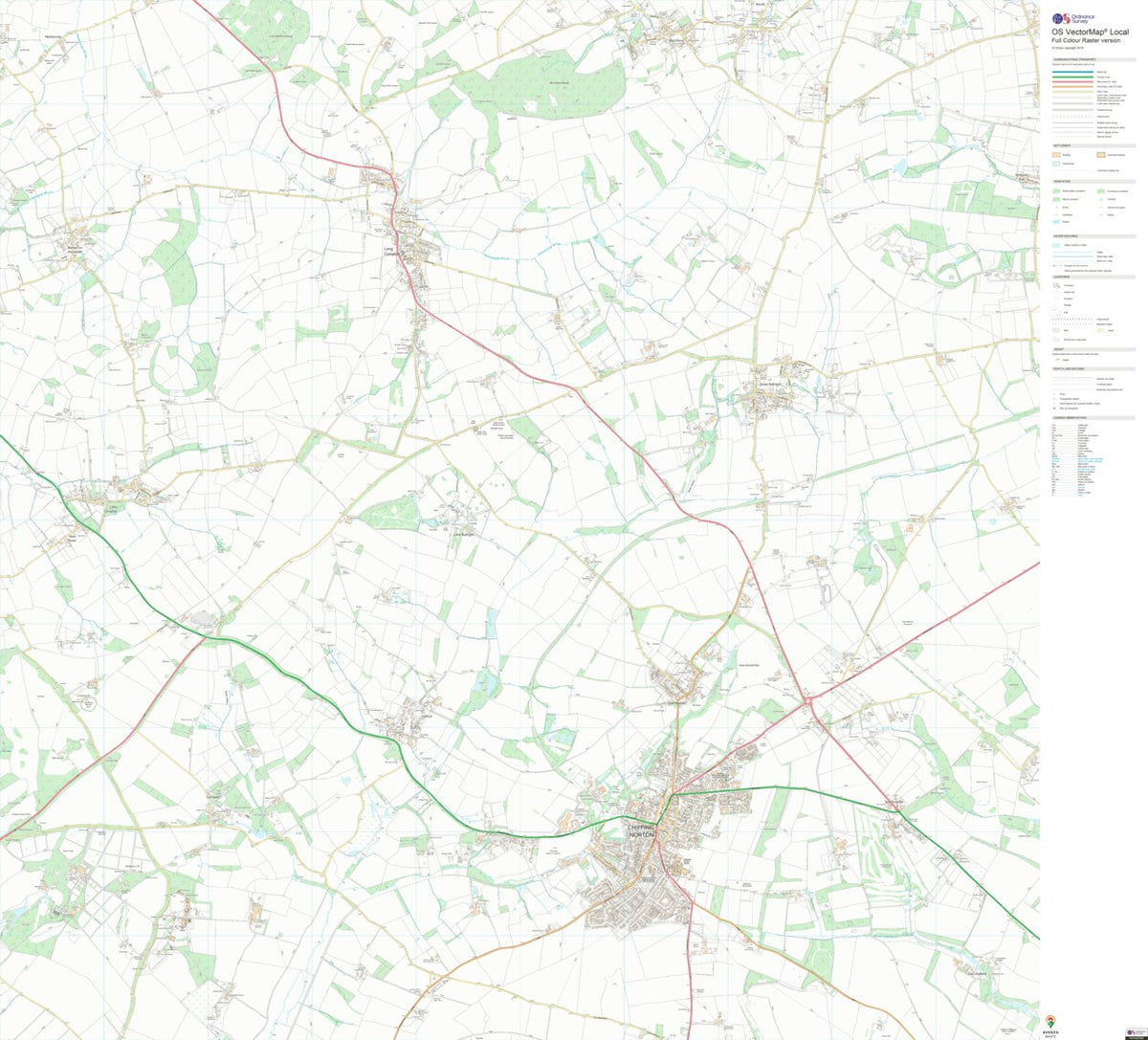 Kingham, Rollright and Enstone Ward 1 (1:10,000) Map by UK Topographic ...