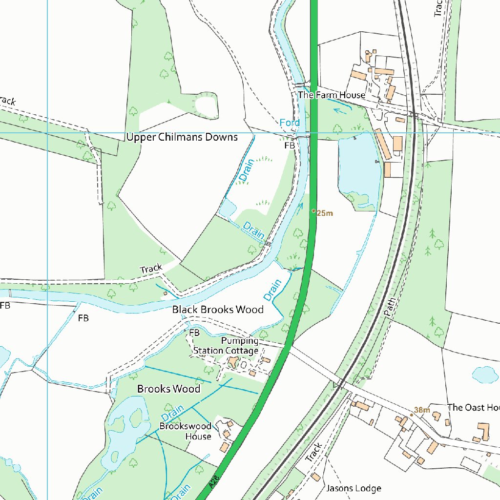 Chartham & Stone Street Ward 1 (1:10,000) Map by UK Topographic Maps ...