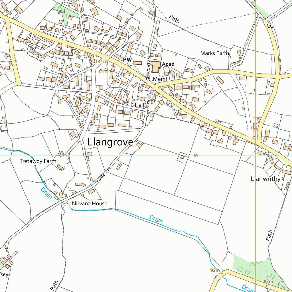 Llangarron Ward 1 (1:10,000) Map by UK Topographic Maps | Avenza Maps