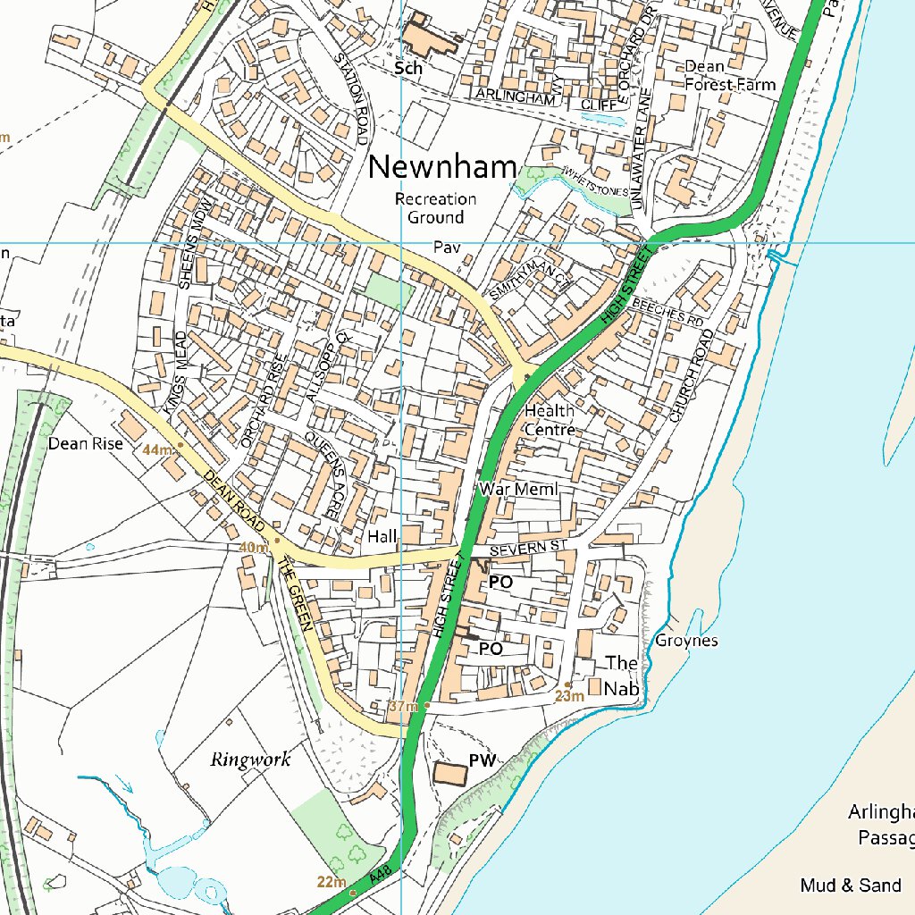 Newnham Ward 1 (1:10,000) Map by UK Topographic Maps | Avenza Maps