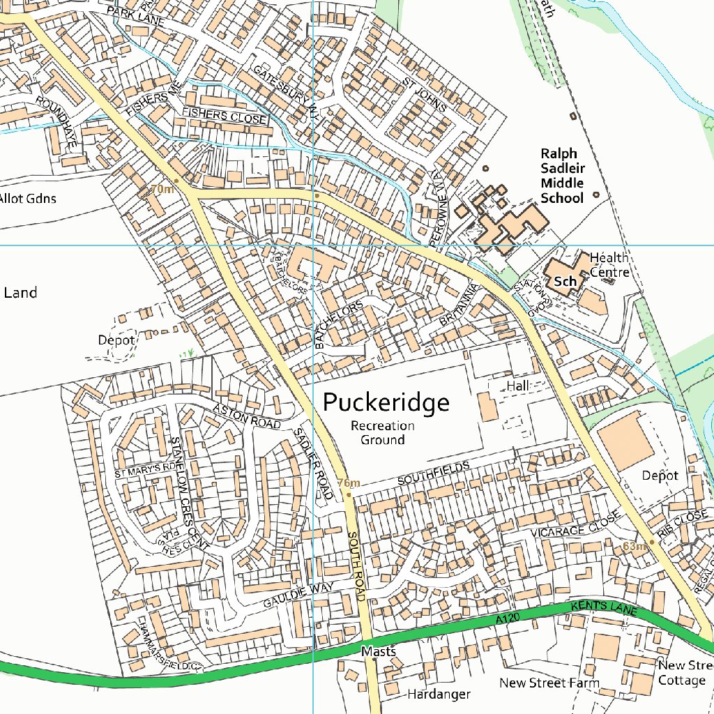 Braughing & Standon Ward 1 (1:10,000) Map by UK Topographic Maps ...