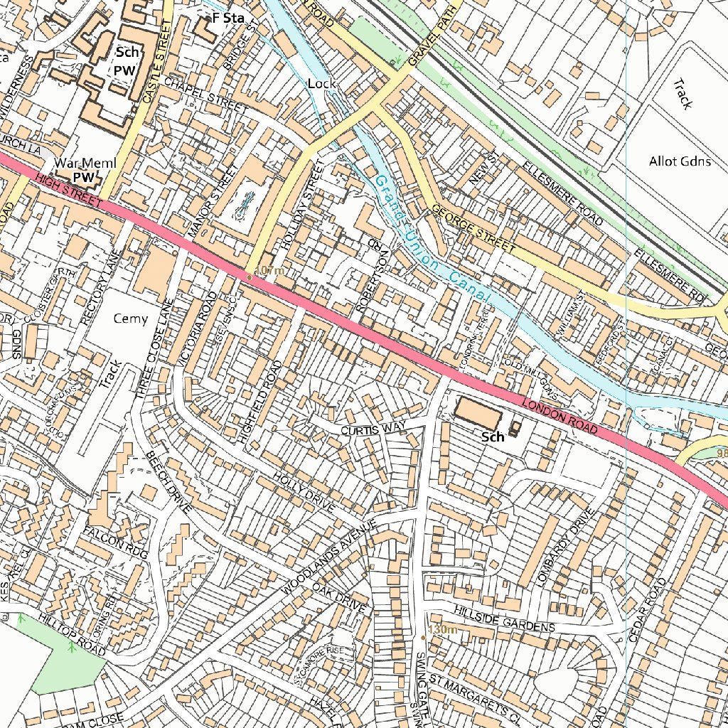 Ashridge Ward 1 (1:10,000) Map by UK Topographic Maps | Avenza Maps