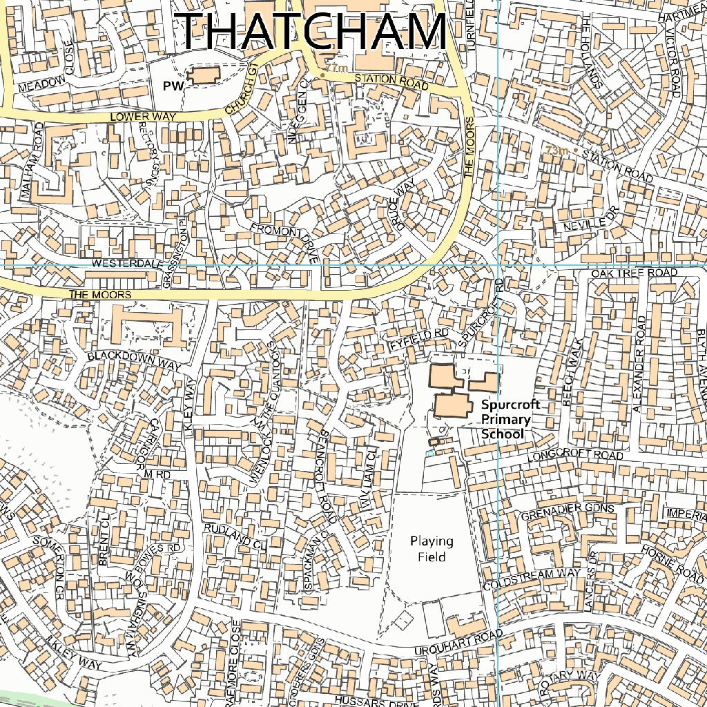 Chieveley & Cold Ash Ward 1 (1:10,000) Map by UK Topographic Maps ...