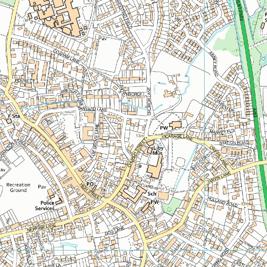 Bramber, Upper Beeding & Woodmancote Ward 1 (1:10,000) Map by UK ...