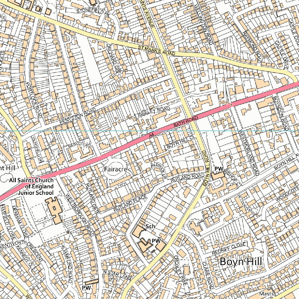 Bray Ward 1 (1:10,000) Map by UK Topographic Maps | Avenza Maps