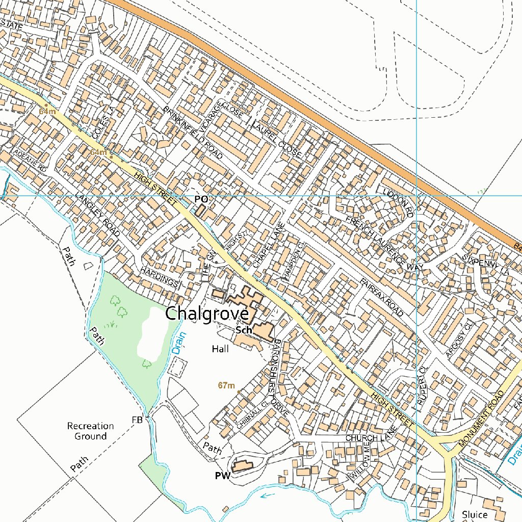 Garsington & Horspath Ward 1 (1:10,000) Map by UK Topographic Maps ...