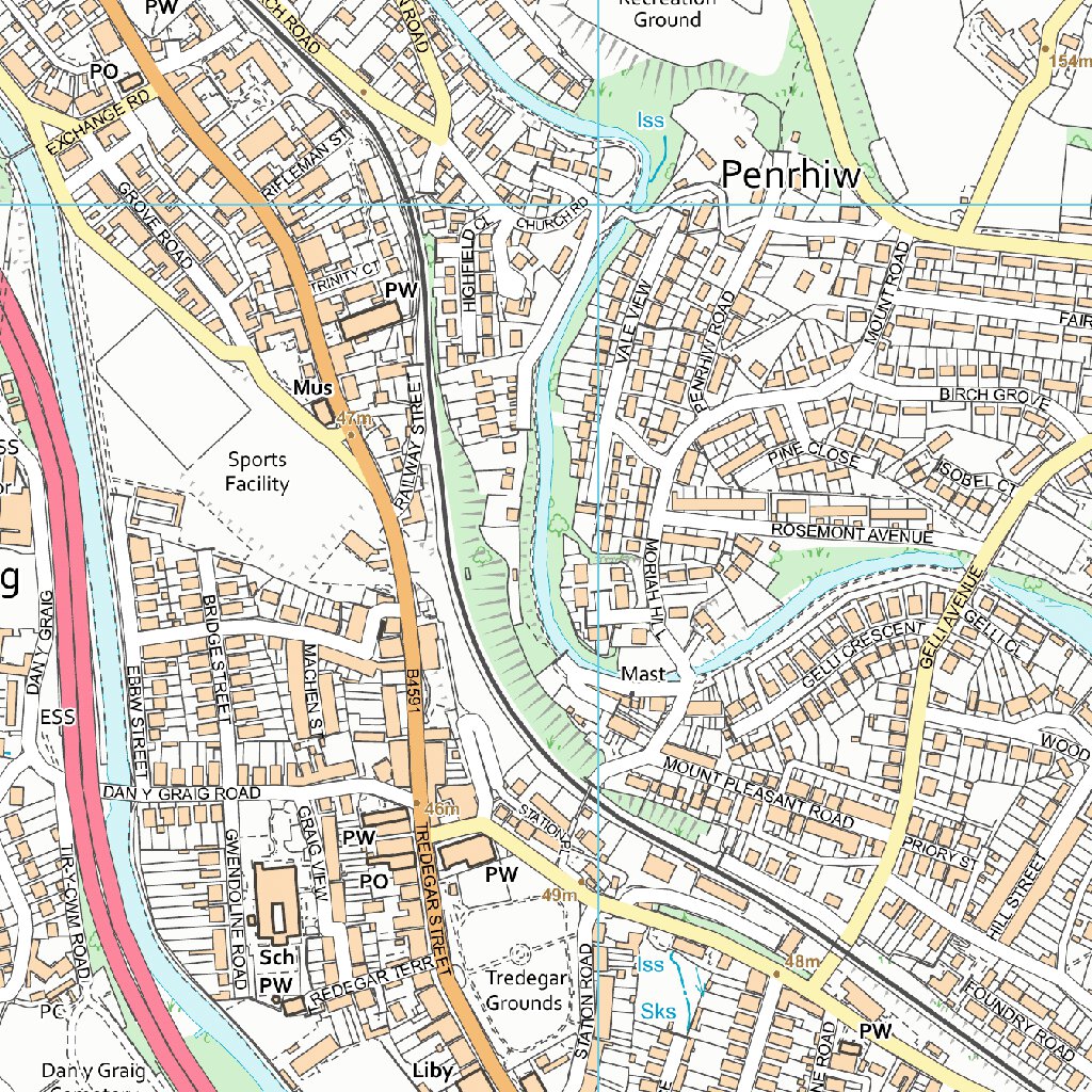 Caerffili - Caerphilly 1 (1:10,000) Map by UK Topographic Maps | Avenza ...