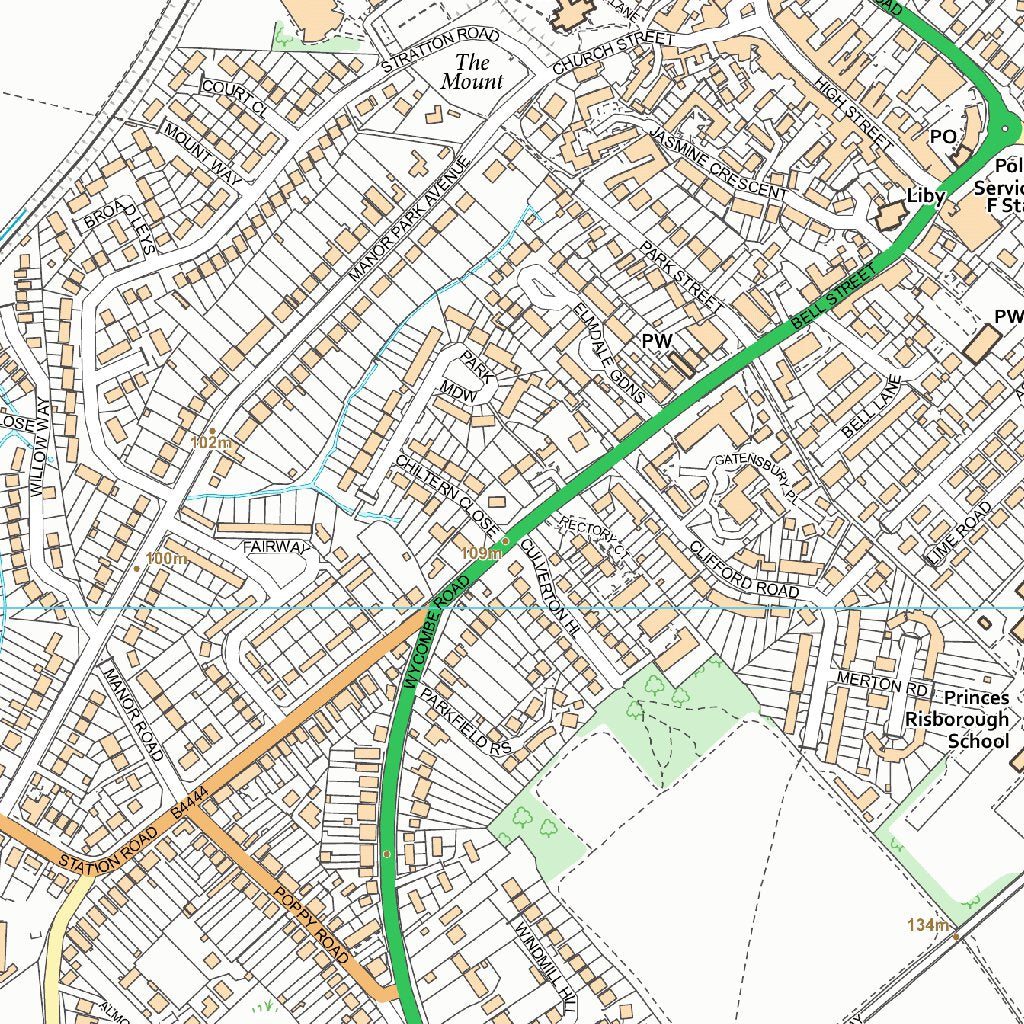 Ridgeway West Ward 1 (1:10,000) Map by UK Topographic Maps | Avenza Maps