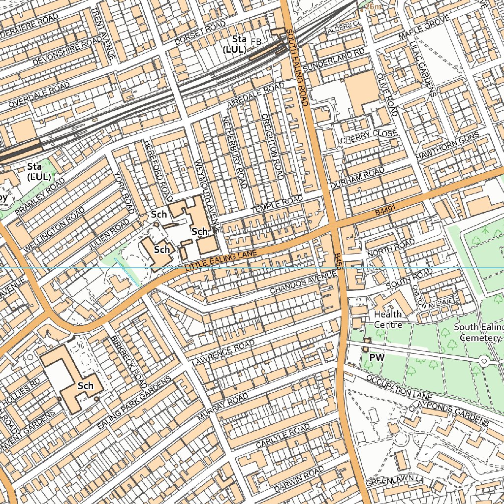 North Acton Ward 1 (1:10,000) Map by UK Topographic Maps | Avenza Maps