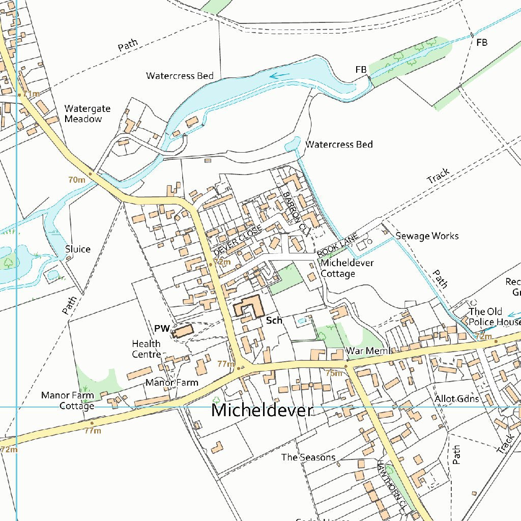 Wonston & Micheldever Ward 1 (1:10,000) Map by UK Topographic Maps ...