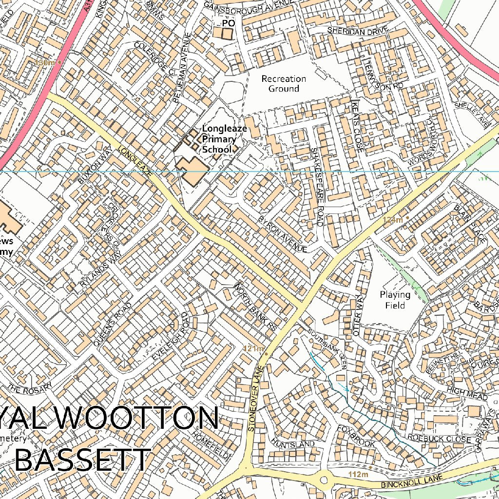 Wroughton and Wichelstowe Ward 1 (1:10,000) Map by UK Topographic Maps ...