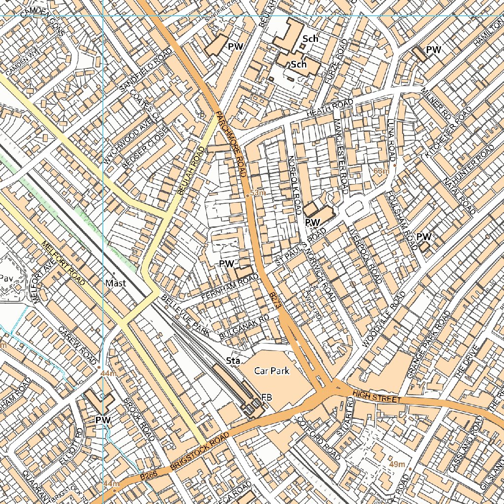 Beddington Ward 1 (1:10,000) Map by UK Topographic Maps | Avenza Maps