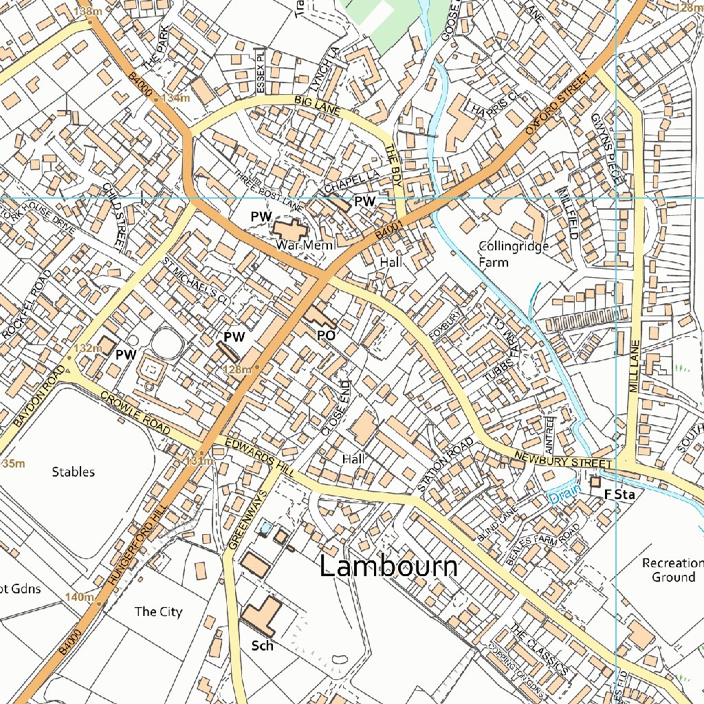 Lambourn Ward 1 (1:10,000) Map by UK Topographic Maps | Avenza Maps