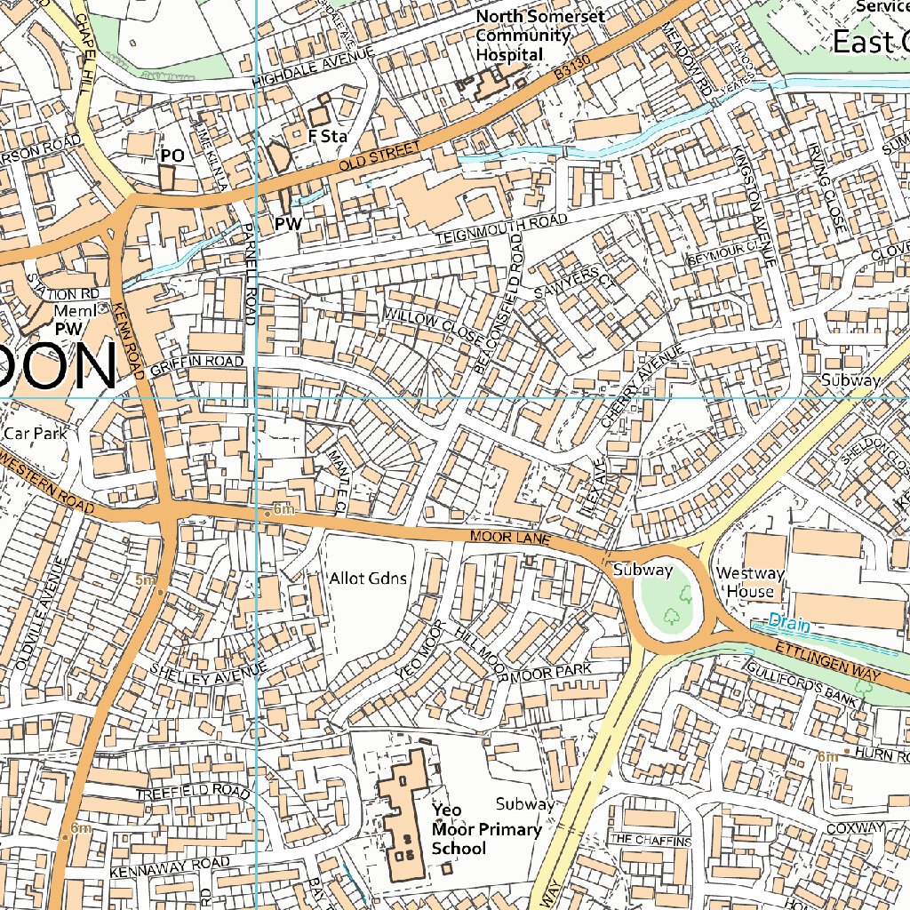 Yatton Ward 1 (1:10,000) Map by UK Topographic Maps | Avenza Maps