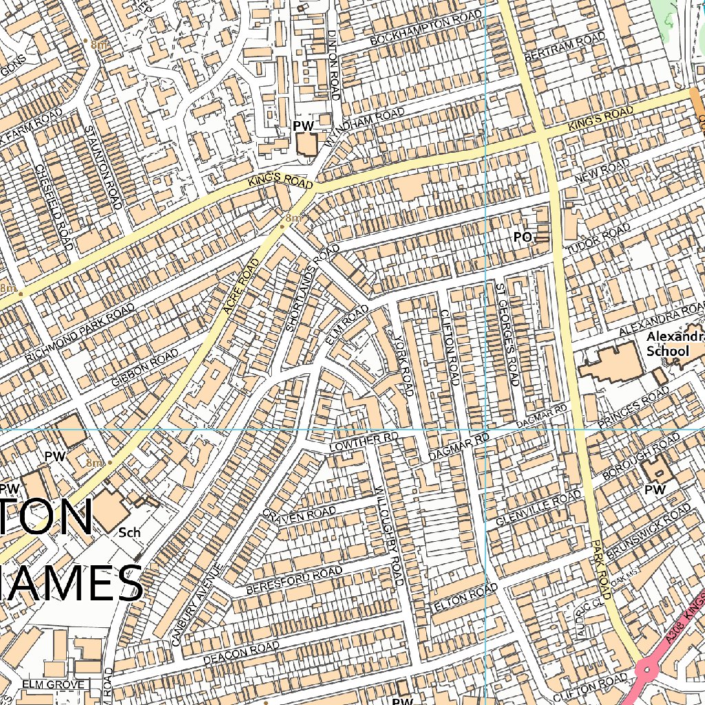 Ham, Petersham & Richmond Riverside Ward 1 (1:10,000) Map by UK ...