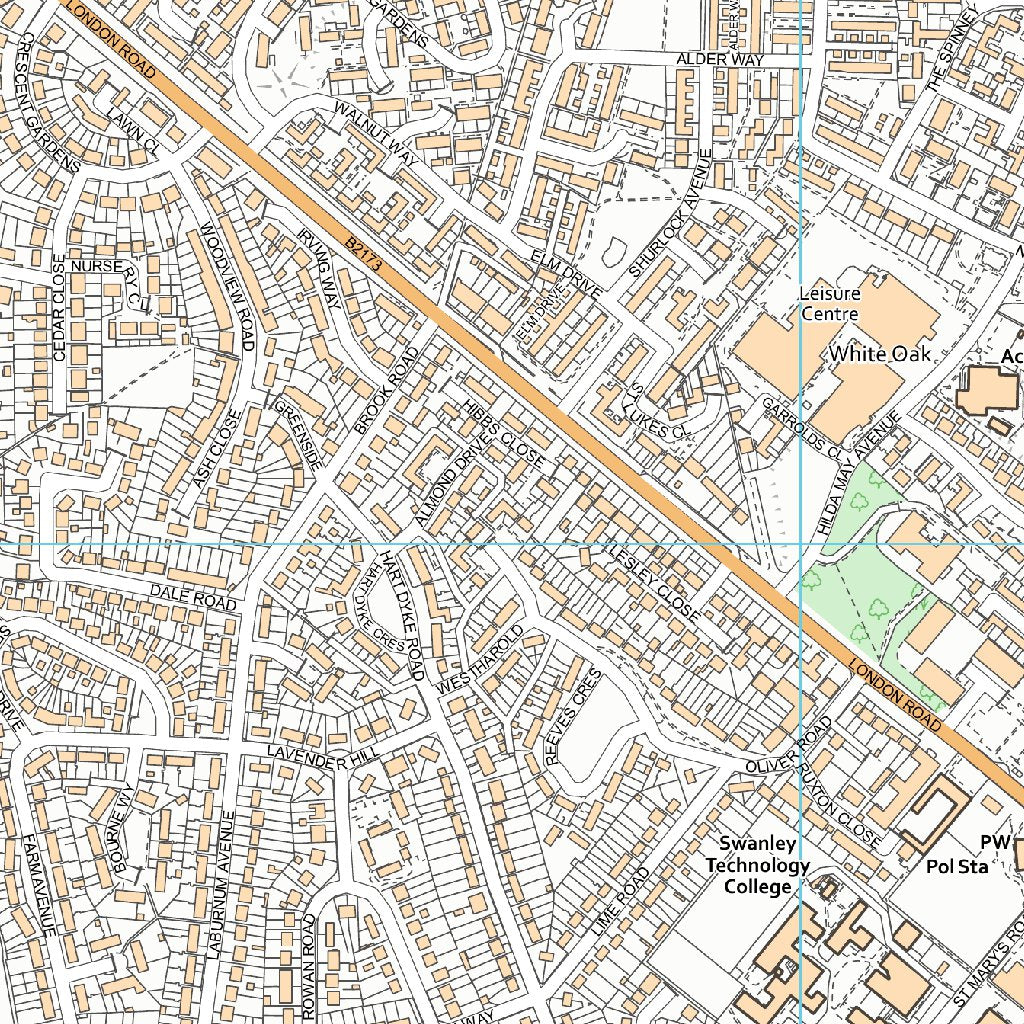 St. Mary Cray Ward 1 (1:10,000) Map by UK Topographic Maps | Avenza Maps