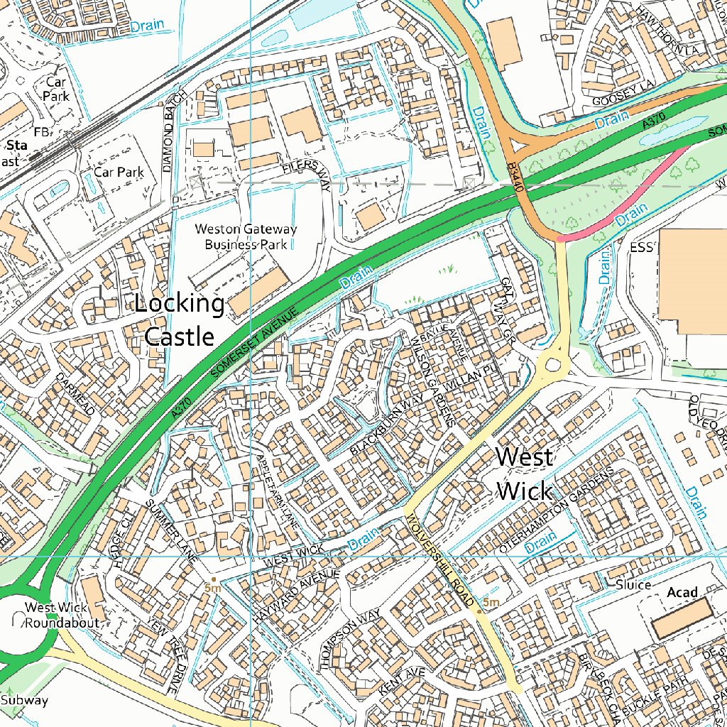 Banwell & Winscombe Ward 1 (1:10,000) Map by UK Topographic Maps ...