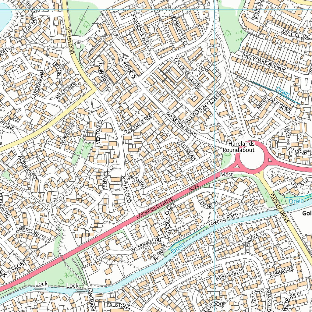 Windlesham & Chobham Ward 1 (1:10,000) Map by UK Topographic Maps ...