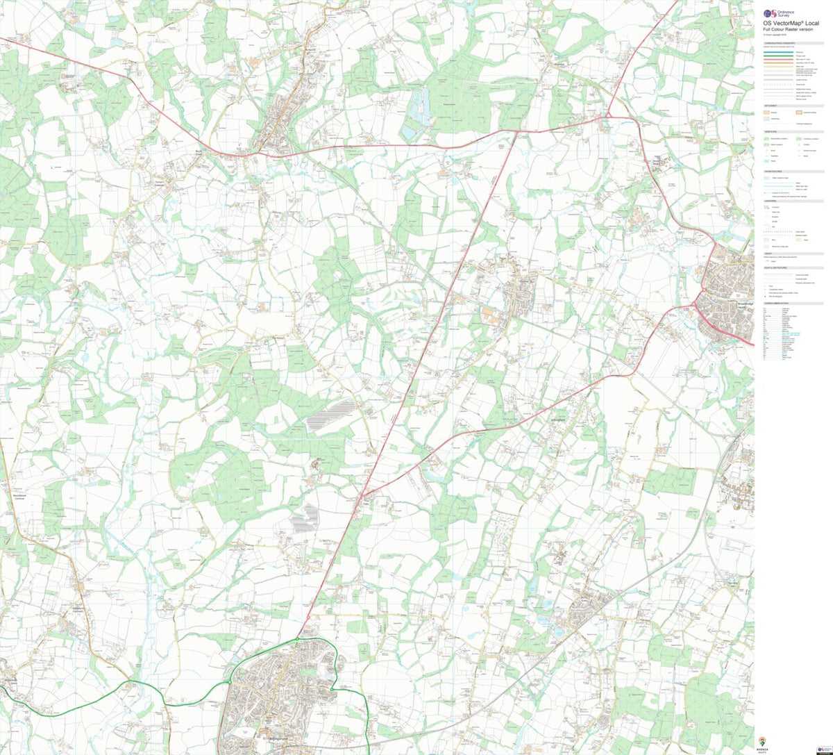 Itchingfield, Slinfold & Warnham Ward 1 (1:10,000) Map by UK ...