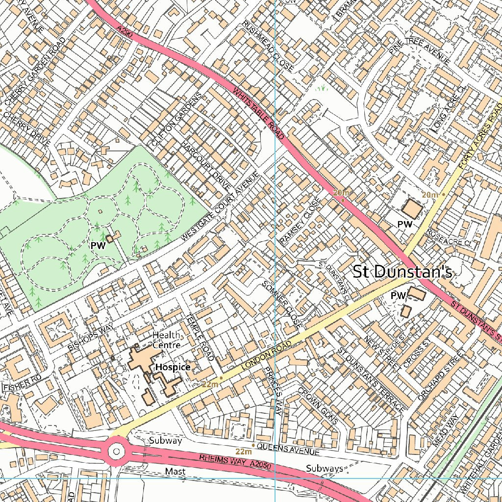 Boughton and Courtenay Ward 1 (1:10,000) Map by UK Topographic Maps ...
