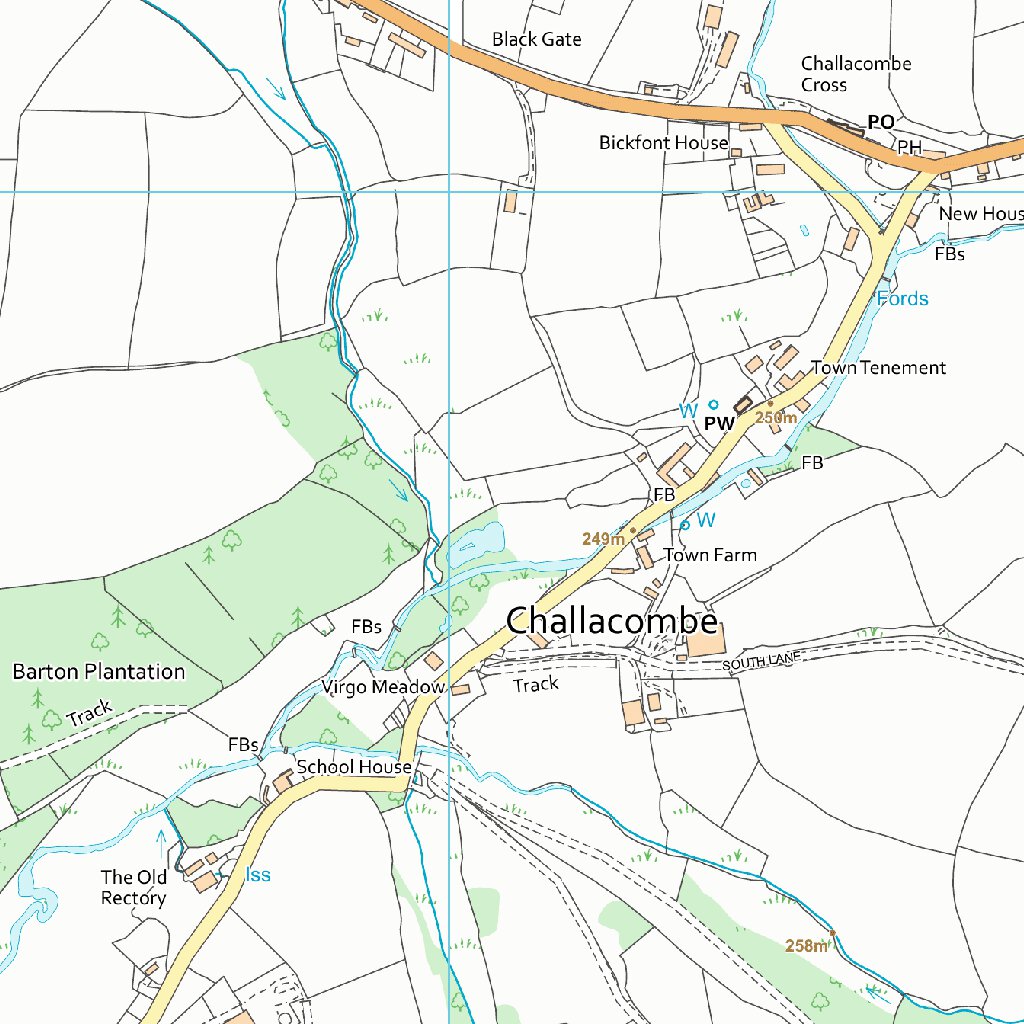 Bratton Fleming Ward 1 (1:10,000) Map by UK Topographic Maps | Avenza Maps