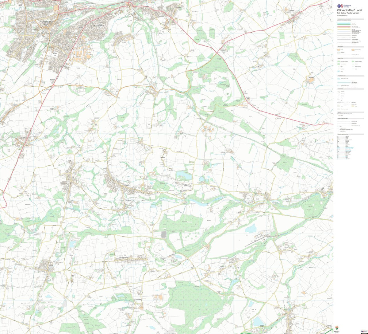 Radstock Ward 1 (1:10,000) Map by UK Topographic Maps | Avenza Maps