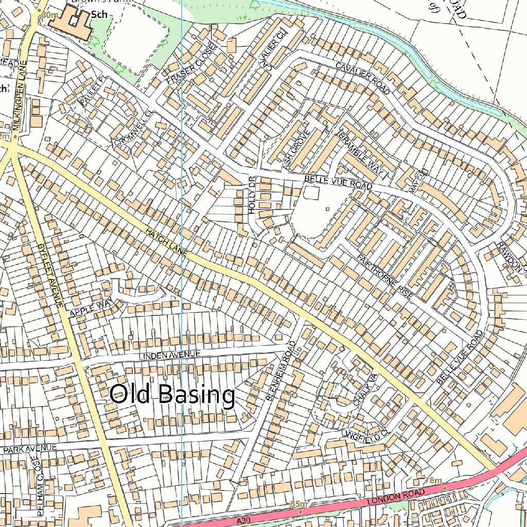 Basing & Upton Grey Ward 1 (1:10,000) Map by UK Topographic Maps ...