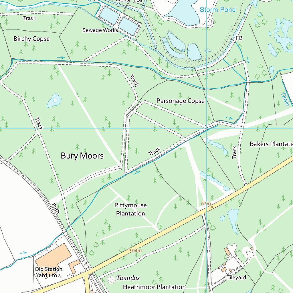 Shebbear & Langtree Ward 1 (1:10,000) Map by UK Topographic Maps ...