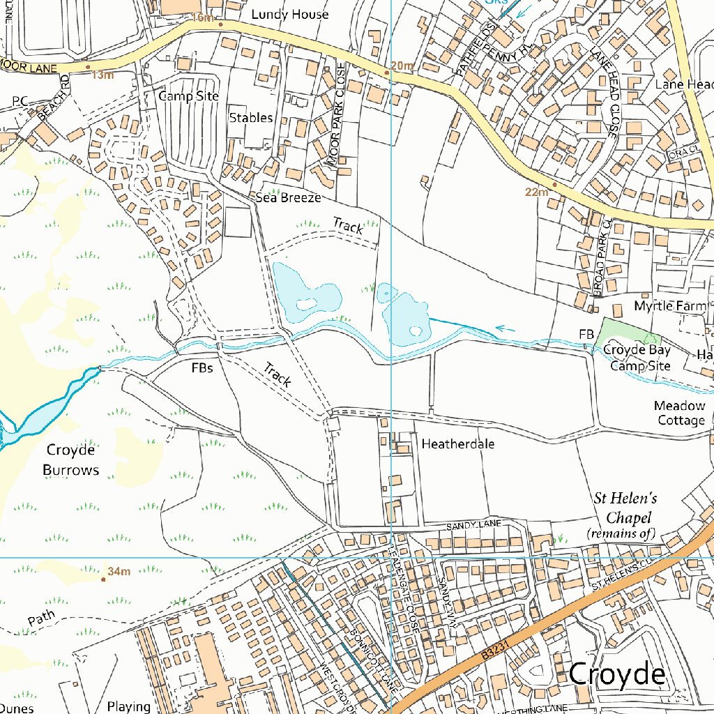 Braunton West & Georgeham Ward 1 (1:10,000) Map by UK Topographic Maps ...