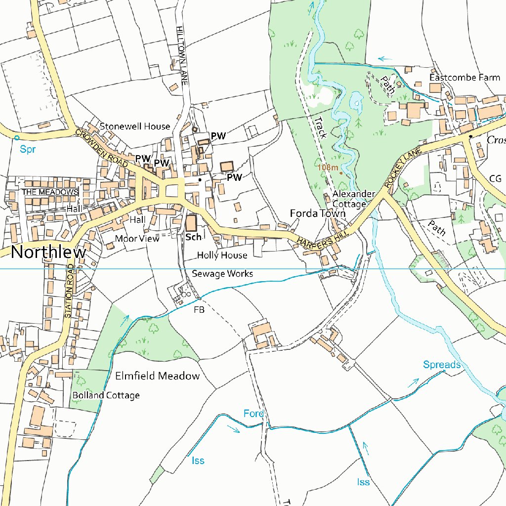 Hatherleigh Ward 1 (1:10,000) Map by UK Topographic Maps | Avenza Maps