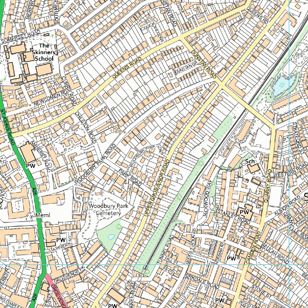 Pembury Ward 1 (1:10,000) Map by UK Topographic Maps | Avenza Maps