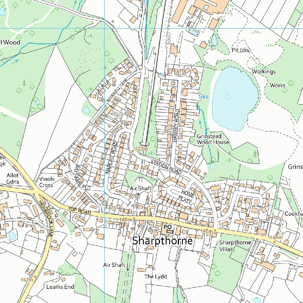 Danehill & Fletching Ward 1 (1:10,000) Map by UK Topographic Maps ...