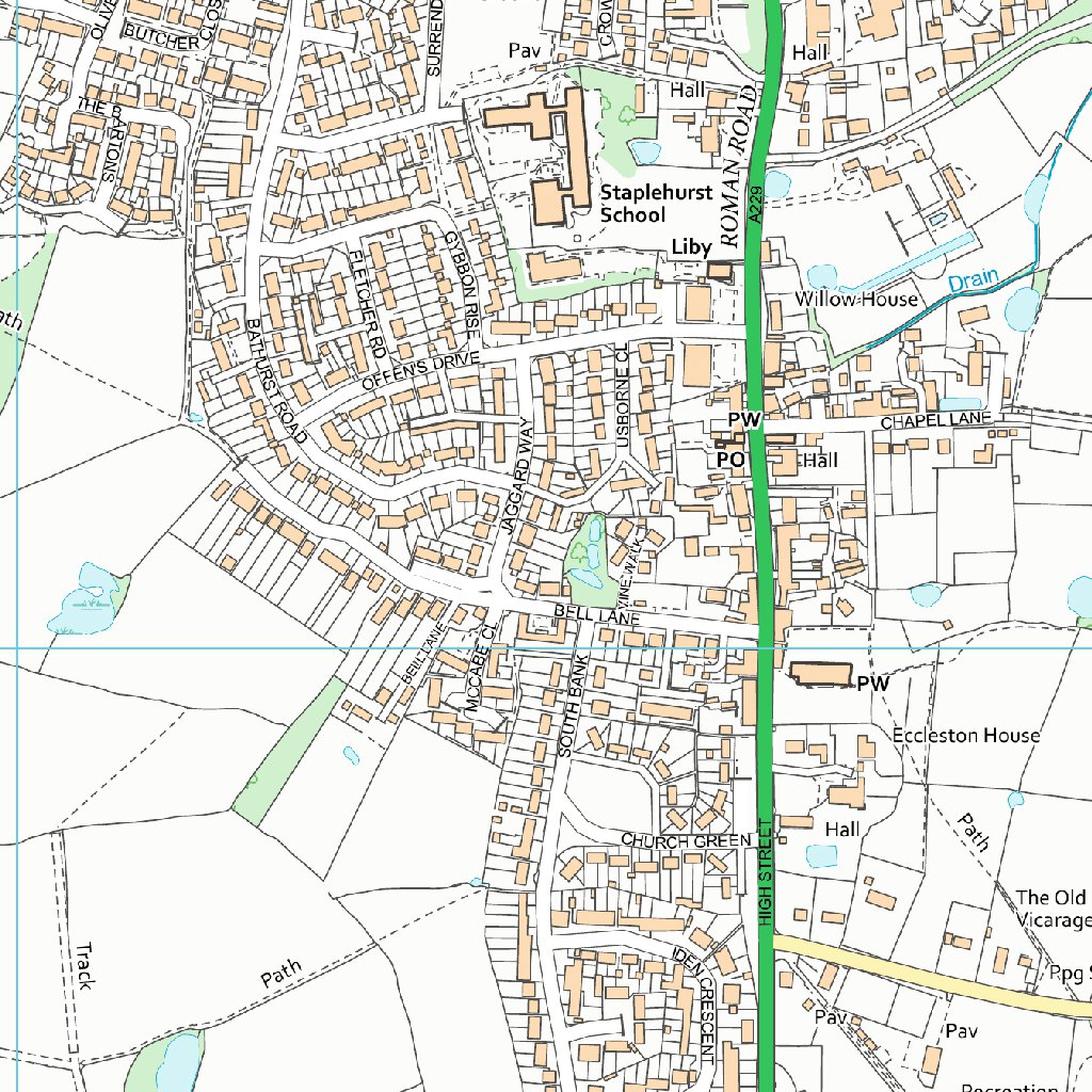 Frittenden and Sissinghurst Ward 1 (1:10,000) Map by UK Topographic ...