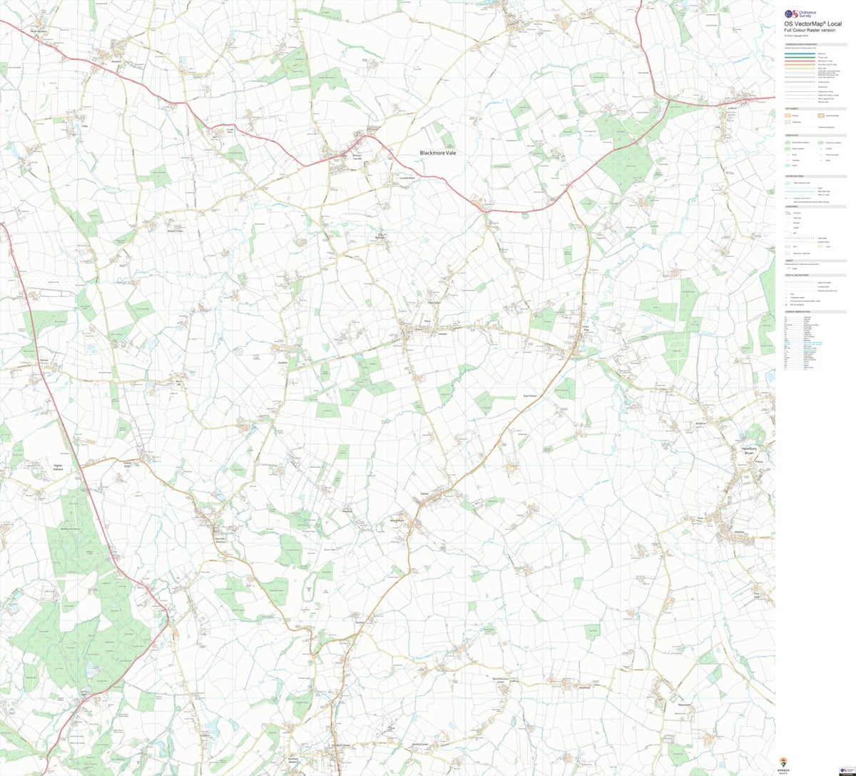 Blackmore Vale Ward 2 (1:10,000) Map by UK Topographic Maps | Avenza Maps