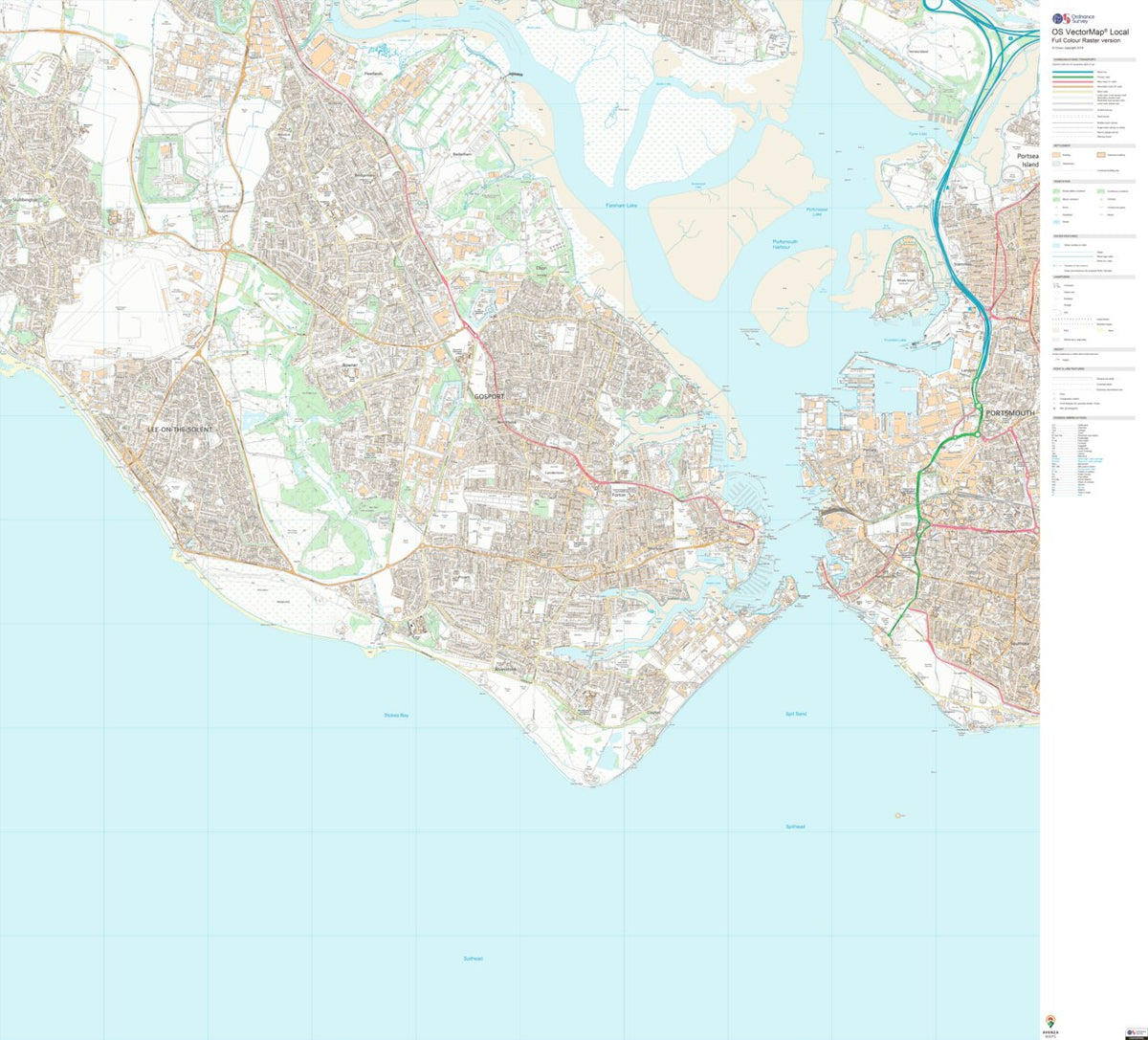 Paulsgrove Ward 1 (1:10,000) Map by UK Topographic Maps | Avenza Maps