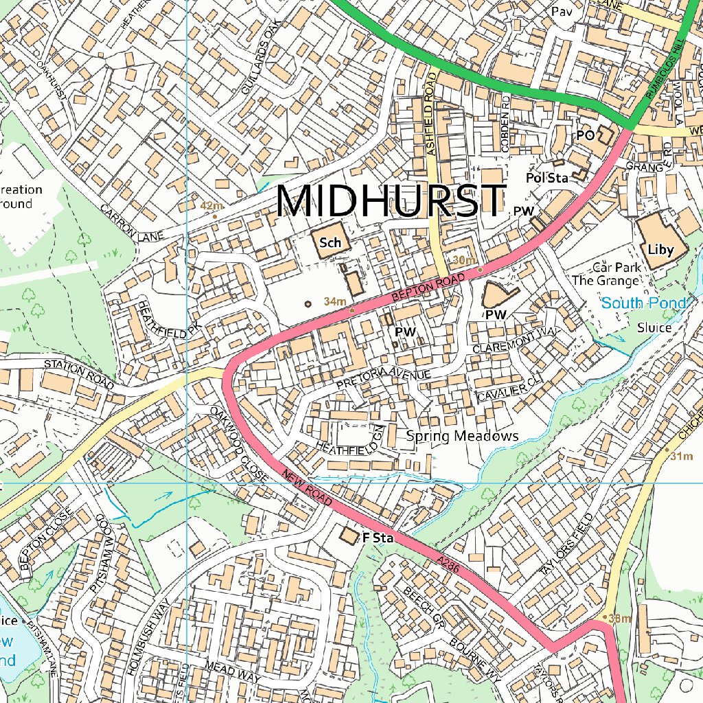 Easebourne Ward 1 (1:10,000) Map by UK Topographic Maps | Avenza Maps