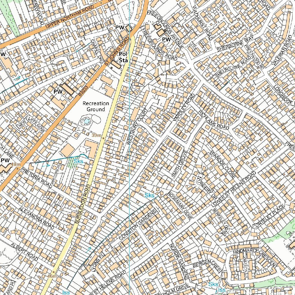 Whiteley & Shedfield Ward 1 (1:10,000) Map by UK Topographic Maps ...