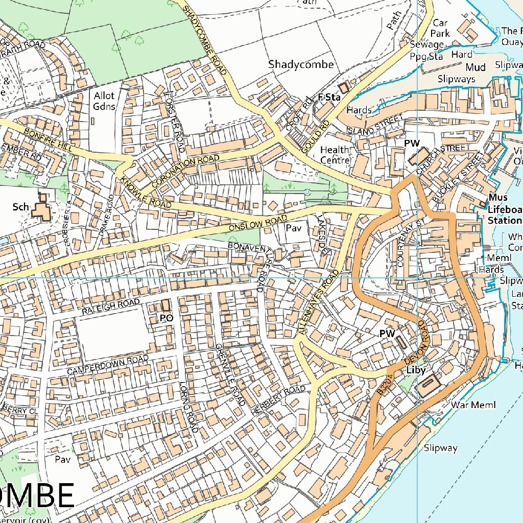 Salcombe & Thurlestone Ward 1 (1:10,000) Map by UK Topographic Maps ...