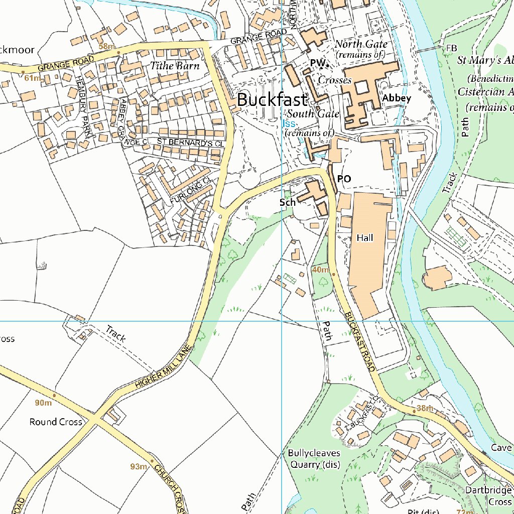 Ashburton & Buckfastleigh Ward 1 (1:10,000) Map by UK Topographic Maps ...