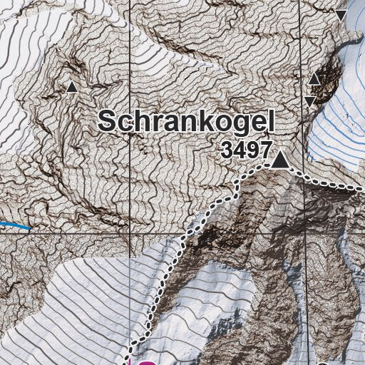 Skitourenkarte Alpeiner Ferner 2024 1:25.000 Map by Bildkartographie ...