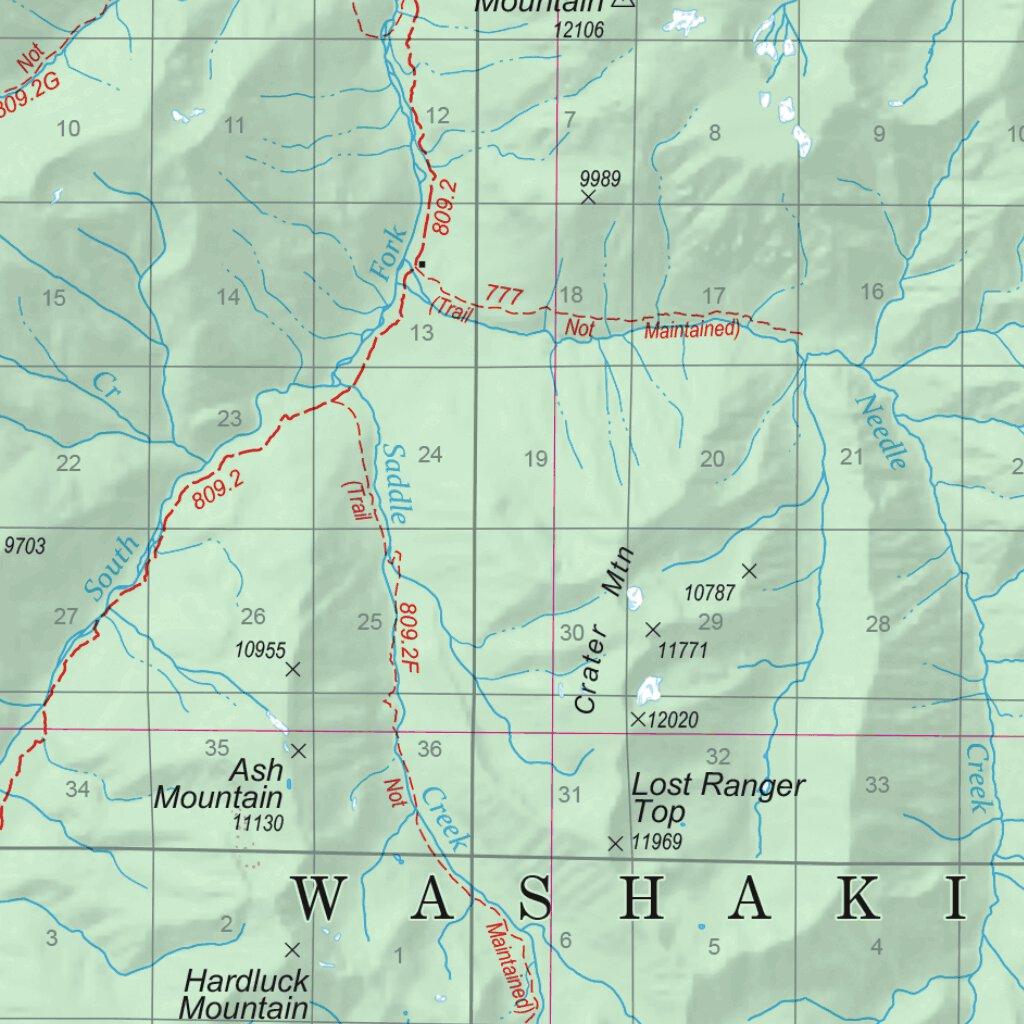 Shoshone NF - North Half - Visitor Map - Map Bundle by US Forest ...